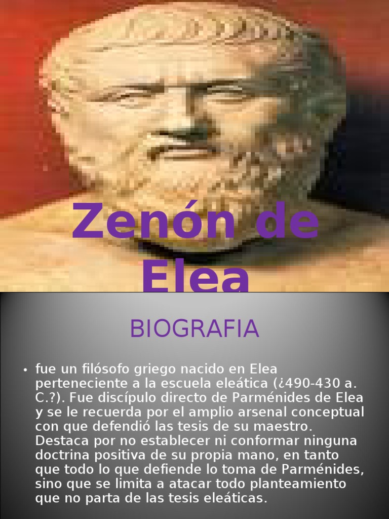 Zenón de Elea | PDF | Filosofía