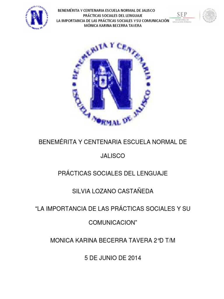 La Importancia de Las Practicas Sociales | PDF | Comunicación | Sociedad