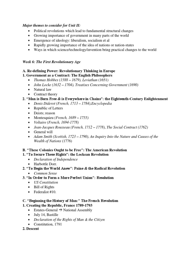 Revolutionary Age: Key Themes & Events | PDF