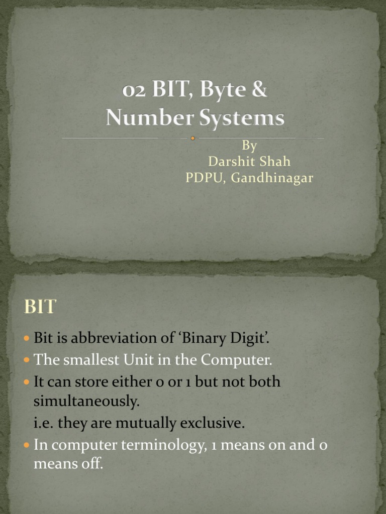 02 Number Systems | PDF | Byte | Binary Coded Decimal
