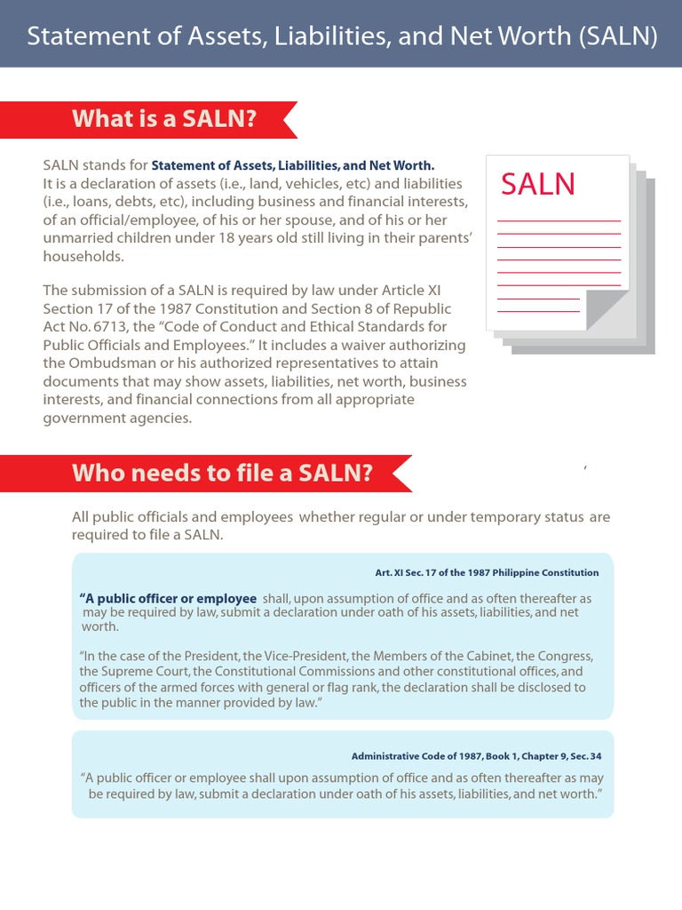 SALN | PDF | U.S. Securities And Exchange Commission | President Of The ...