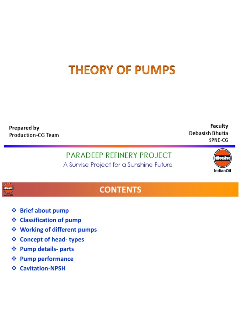 Pump Basics | PDF | Pump | Energy Technology