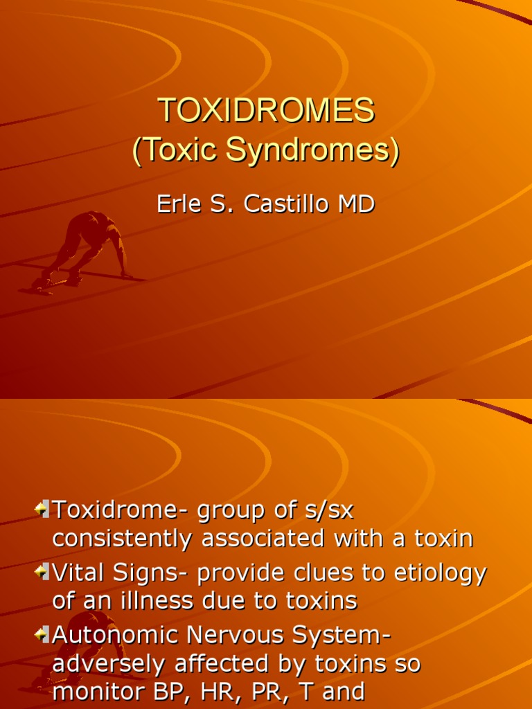 TOXIDROMES | PDF | Diseases And Disorders | Drugs