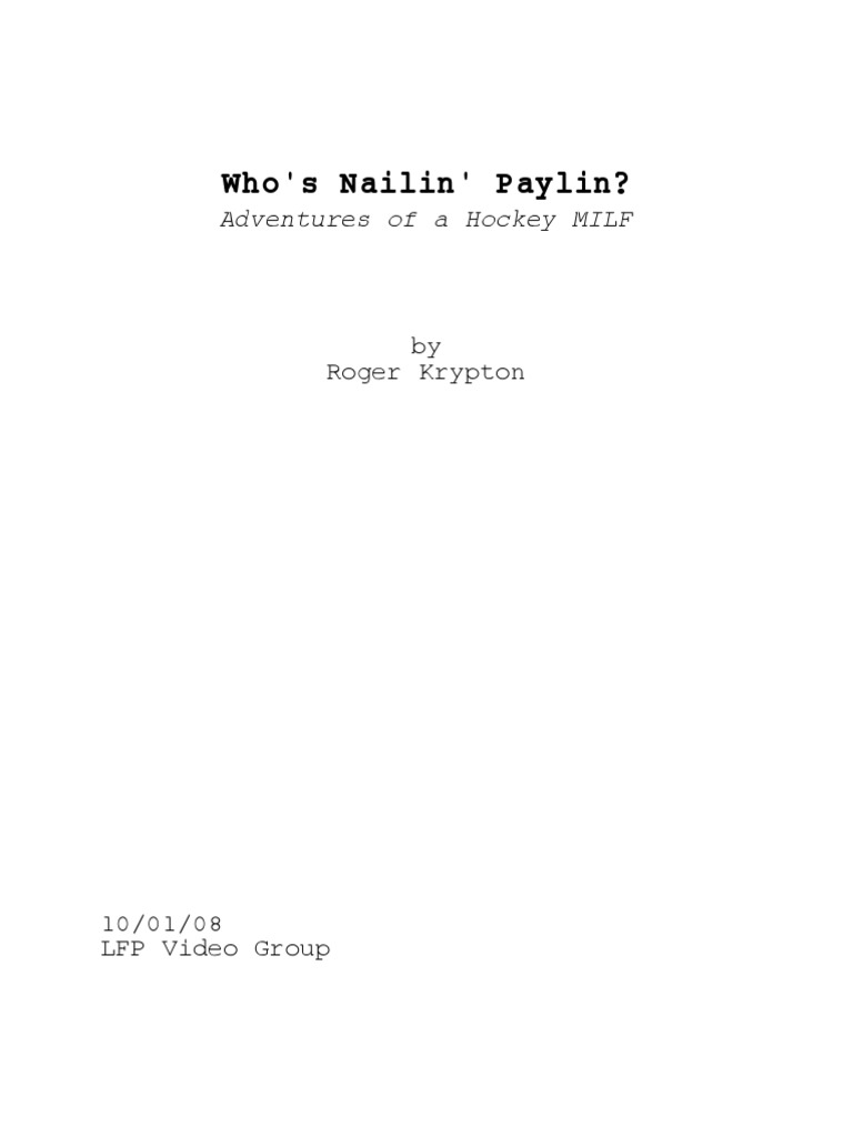 Who's Nailin' Paylin?: Adventures of A Hockey MILF | PDF | Leisure