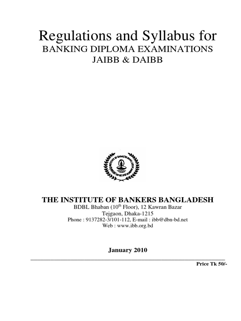 Banking Diploma Regulations | PDF | Banks | Test (Assessment)