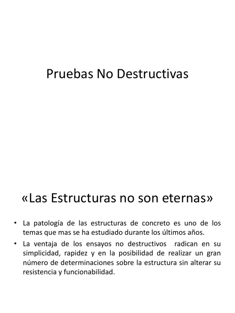 Pruebas No Destructivas | PDF | Acero | Pruebas no destructivas