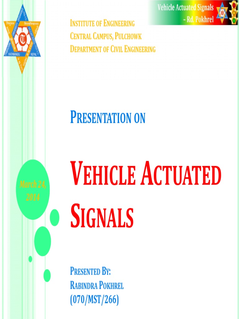 Vehicle Actuated Signals | Traffic | Air Traffic Control