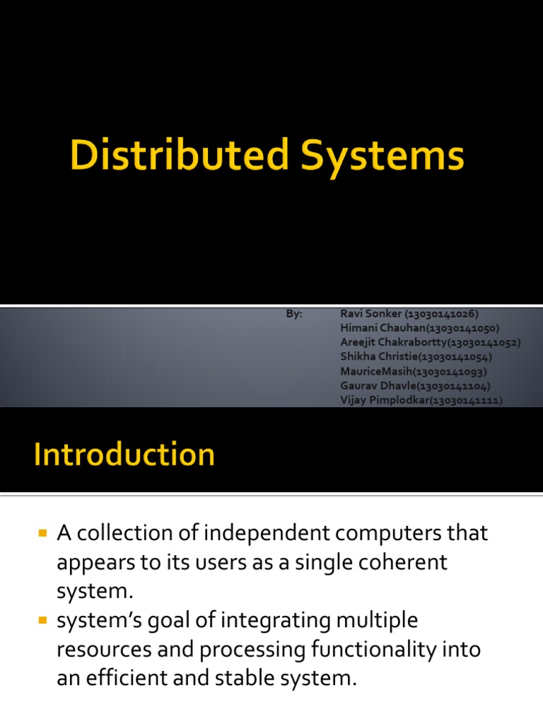 Distributed Systems | PDF | Distributed Computing | Database Transaction