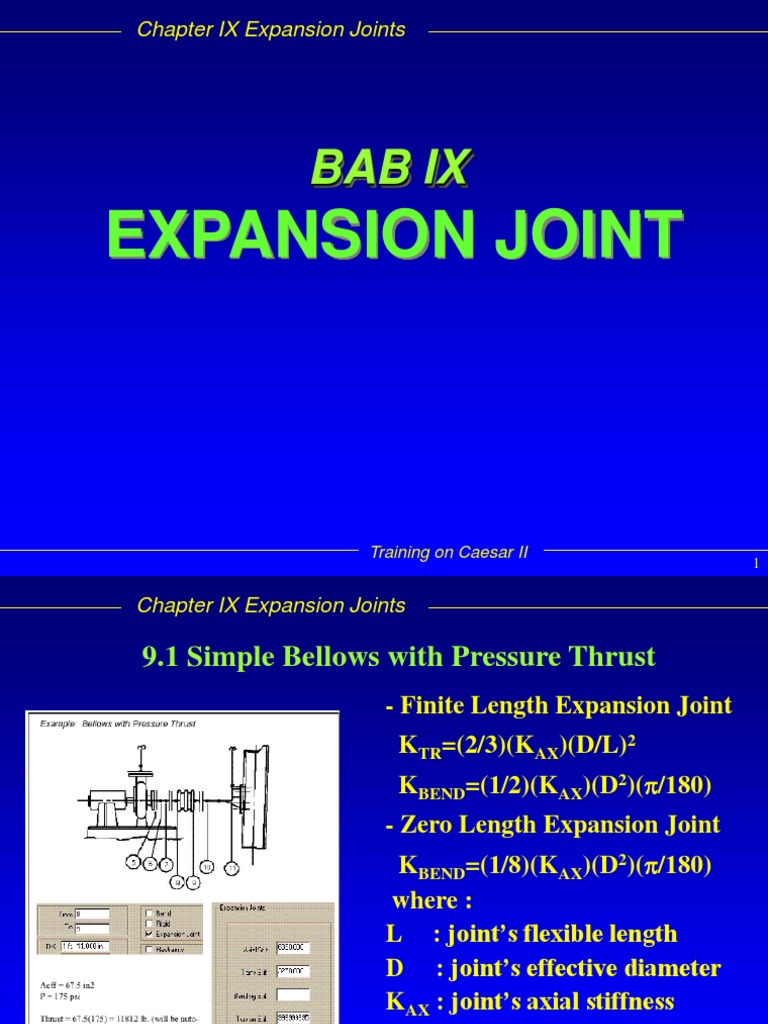Expansion Joints | PDF | Rotation Around A Fixed Axis | Classical Mechanics