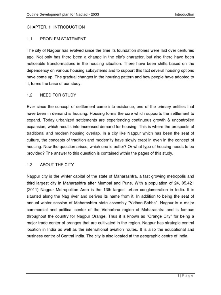 Outline Development Plan For Nadiad | PDF | Economies | Business