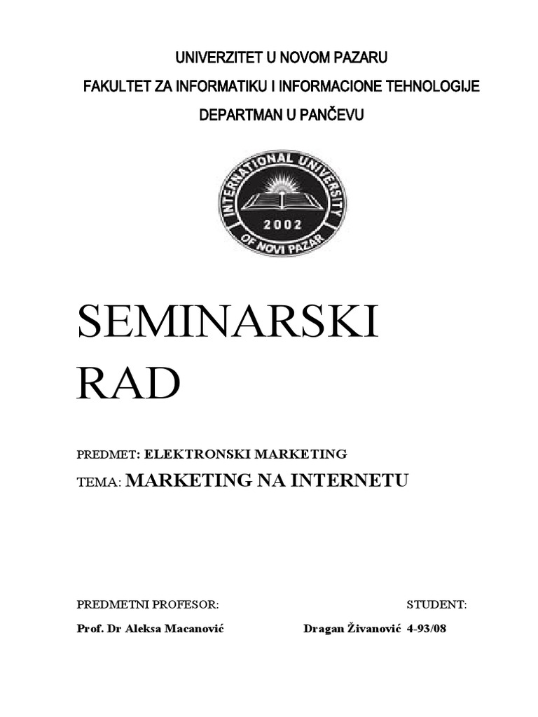 Marketing Na Internetu | PDF