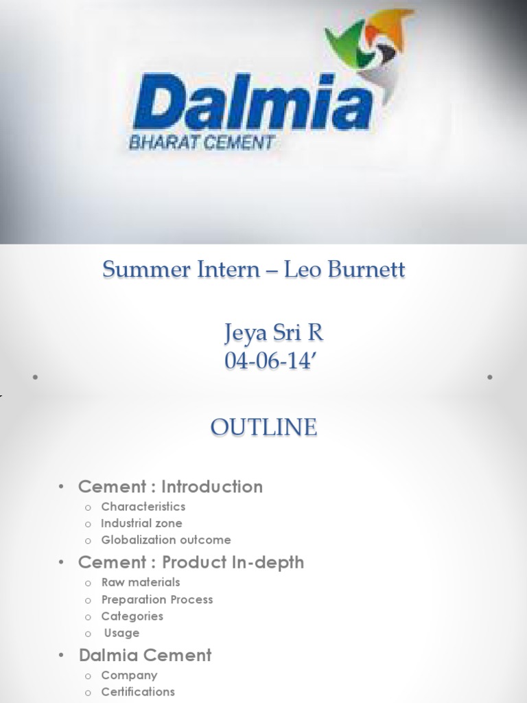 Dalmia Cement | PDF | Manmade Materials | Concrete