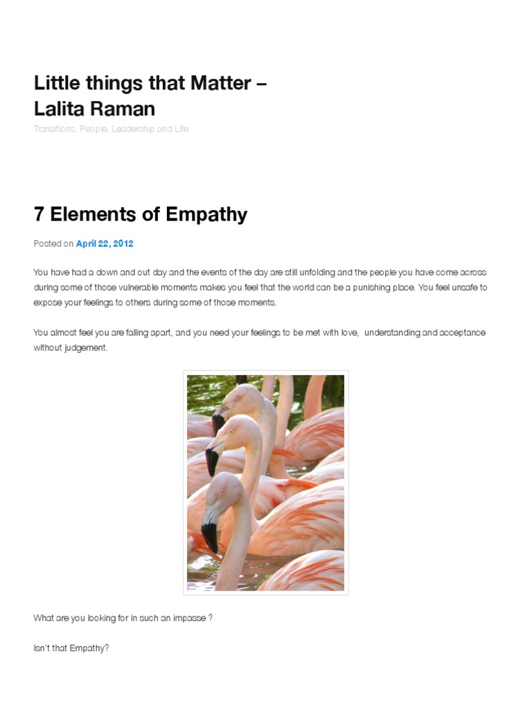 The Seven Elements of Empathy: Understanding Others Through Emotional ...