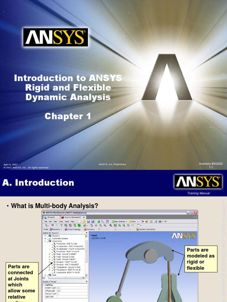 Introduction to ANSYS Rigid and Flexible Dynamic Analysis ...
