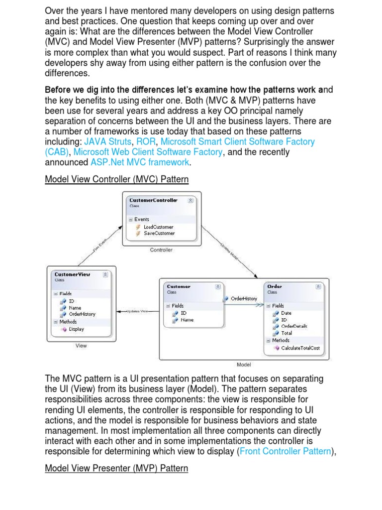JAVA Struts ROR Microsoft Smart Client Software Factory (CAB) Microsoft ...
