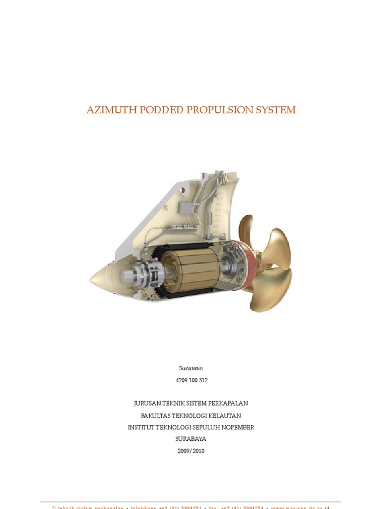 Azimuth Podded Propulsion System | PDF