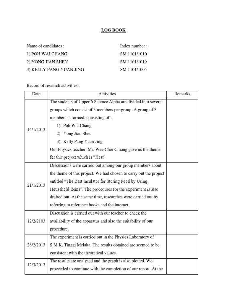 Physics Logbook v2.0 | PDF