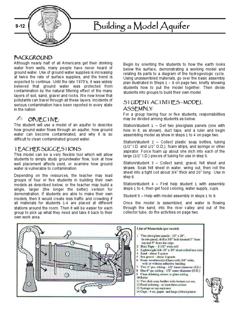 Building A Model Aquifer Building A Model Aquifer Building A Model ...