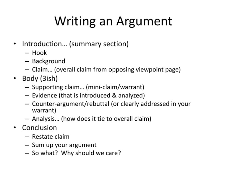 Crafting a Persuasive Argument | PDF