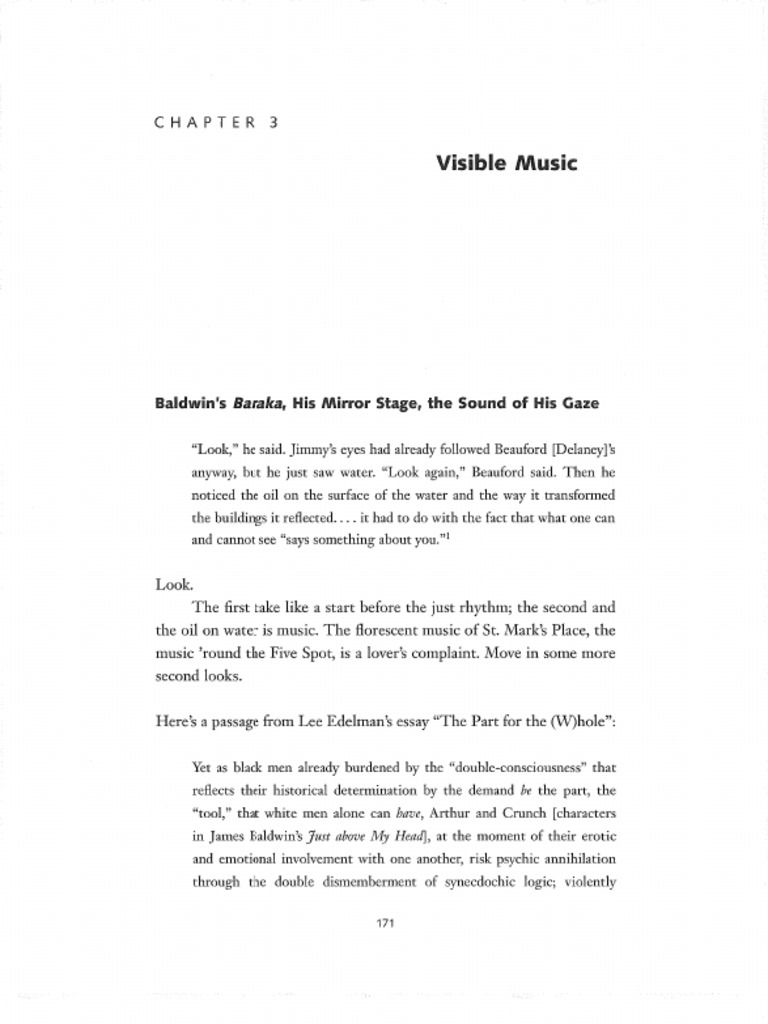 Fred Moten - Visible Music | PDF