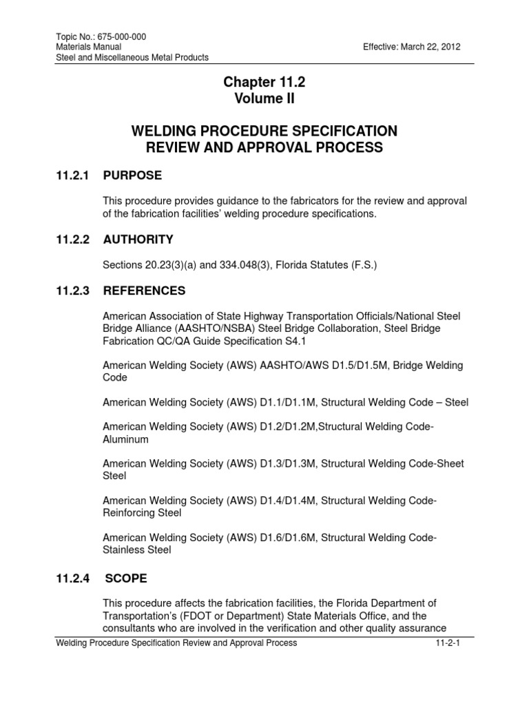 Welding Procedure | PDF | Welding | Construction