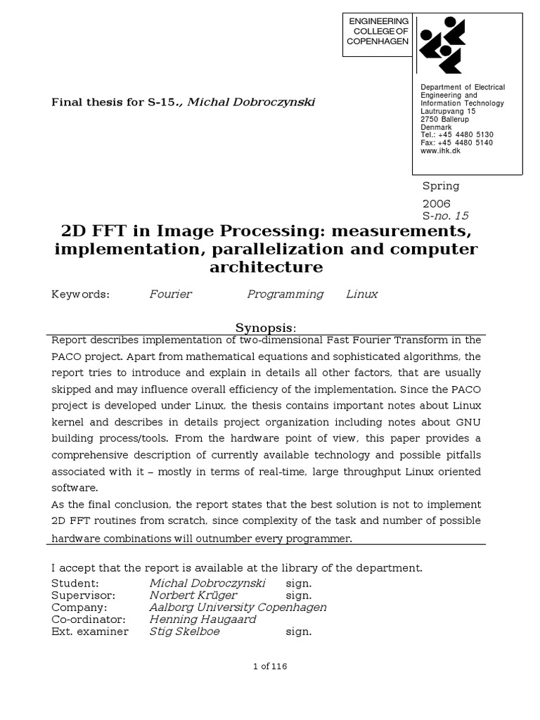 FFT Image Processing | PDF | Functions And Mappings | Mathematical Analysis