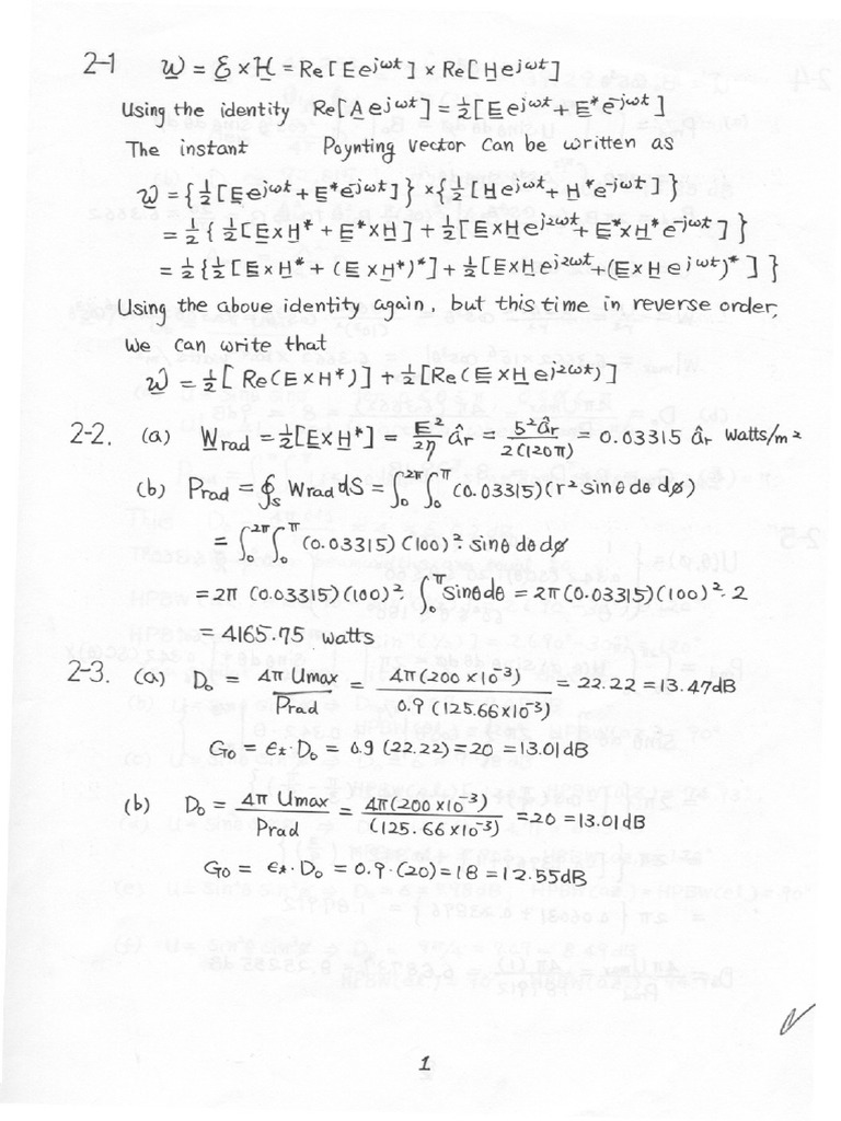 Solution Manual of Antenna Theory Analysis and Design ENG Balanis 2ed | PDF