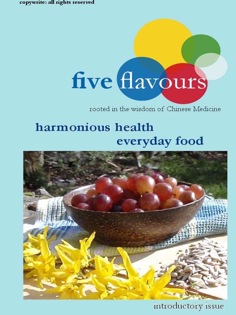 Five Flavours: Chinese Dietary Guide | PDF | Wellness