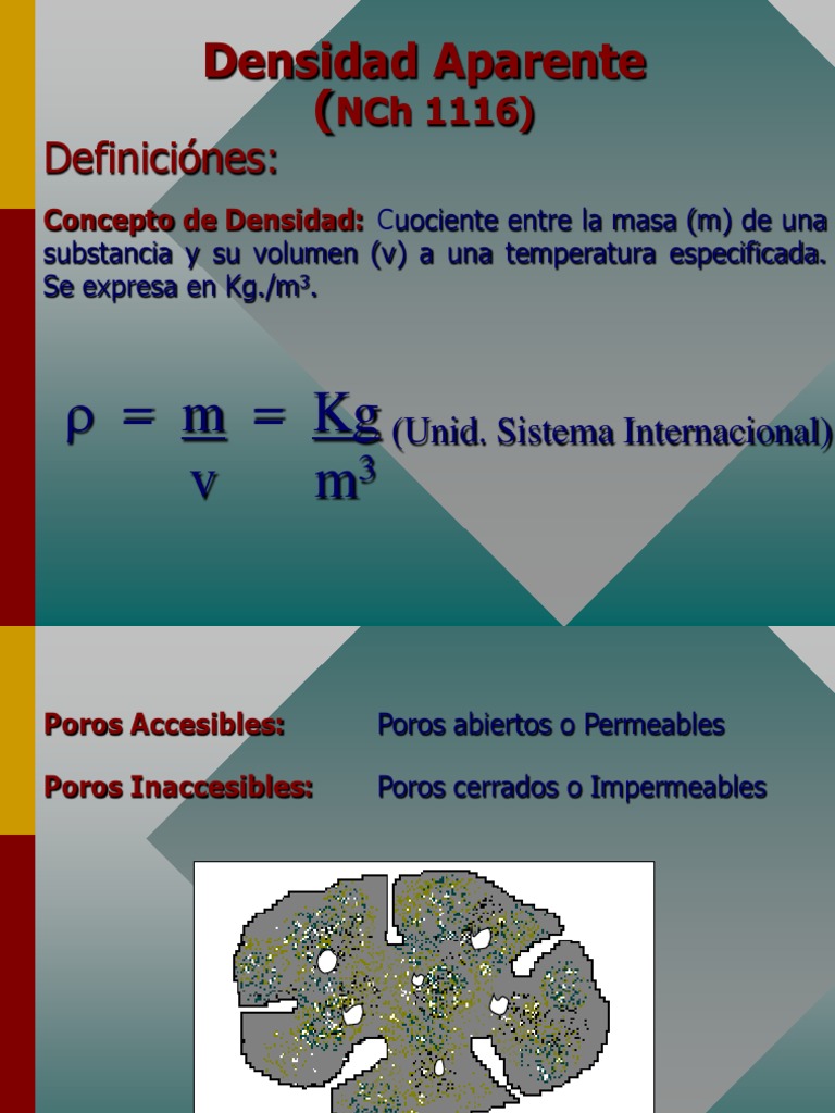Densidad Aparente | PDF | Densidad | Física