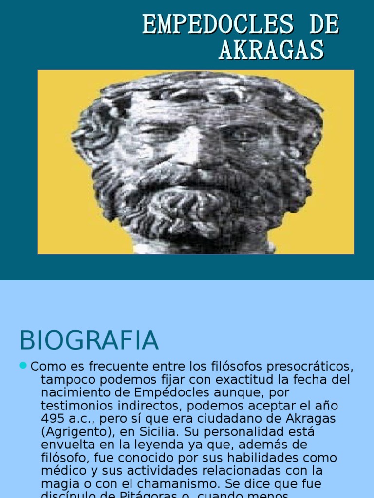 Empedocles de Akragas | PDF