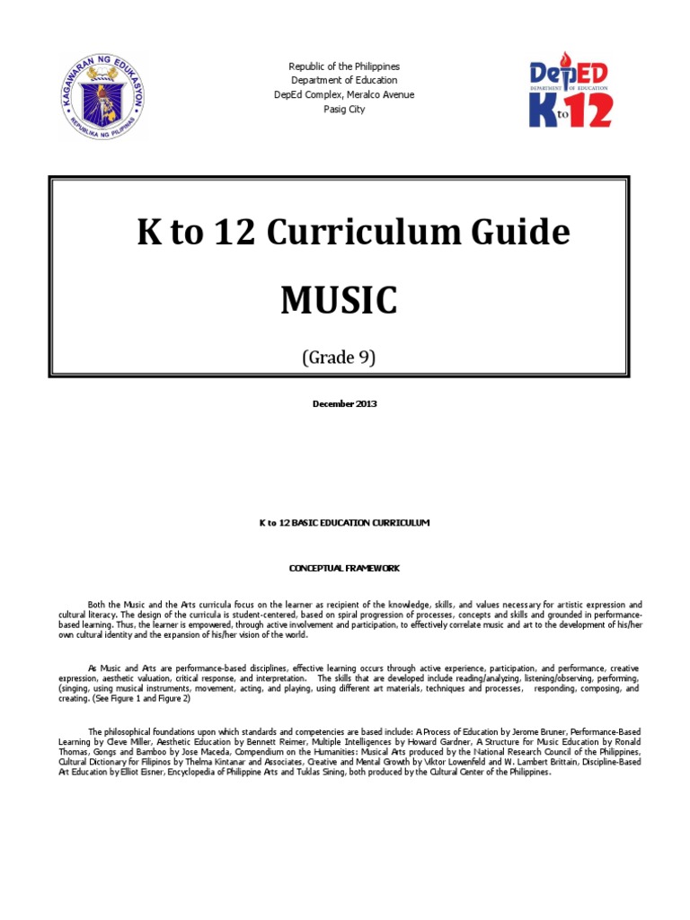 GR 9 Music Curriculum 01.02.2014 | PDF | Classical Period (Music ...