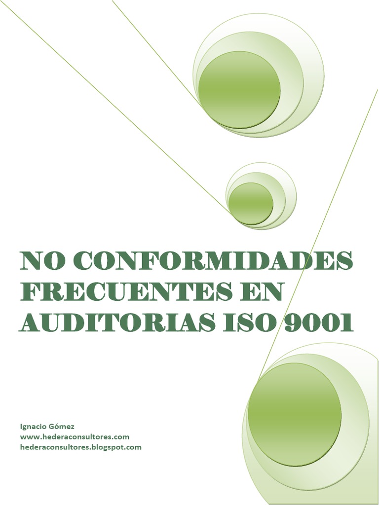 No Conformidades Frecuentes En Auditorias Iso 9001: Ignacio Gómez ...