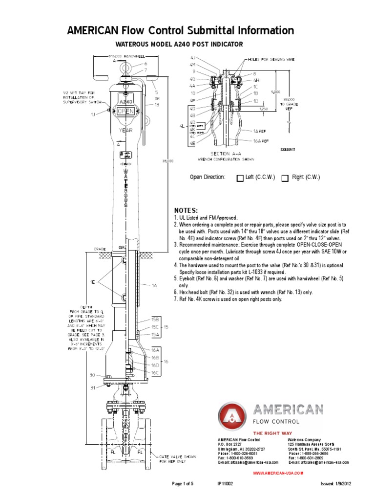 Model A240 Indicator Post | PDF | Galvanization | Screw