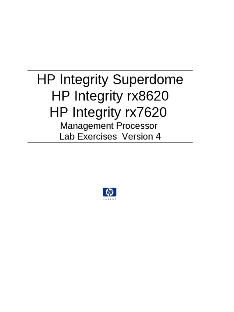 HP Integrity Superdome HP Integrity rx8620 HP Integrity rx7620 | PDF ...
