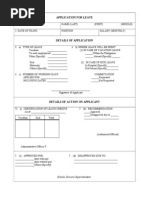 Casual Leave Application Form | PDF