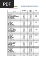 SJJ Shipping Schedule for August 2025 | PDF