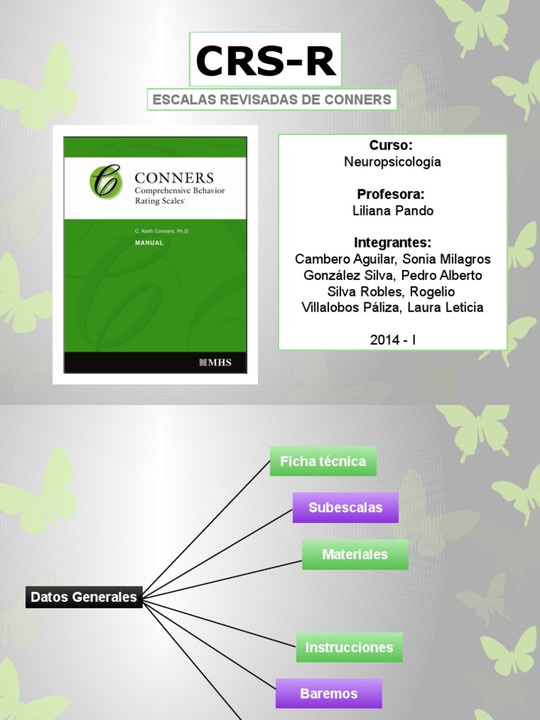 Escalas Revisadas de Conners | PDF | Bienestar | Medicina