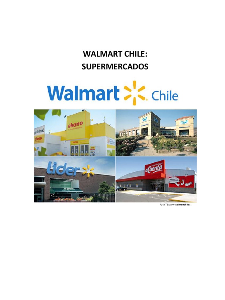 Historia y formatos de Walmart Chile | PDF | Walmart | Al por menor