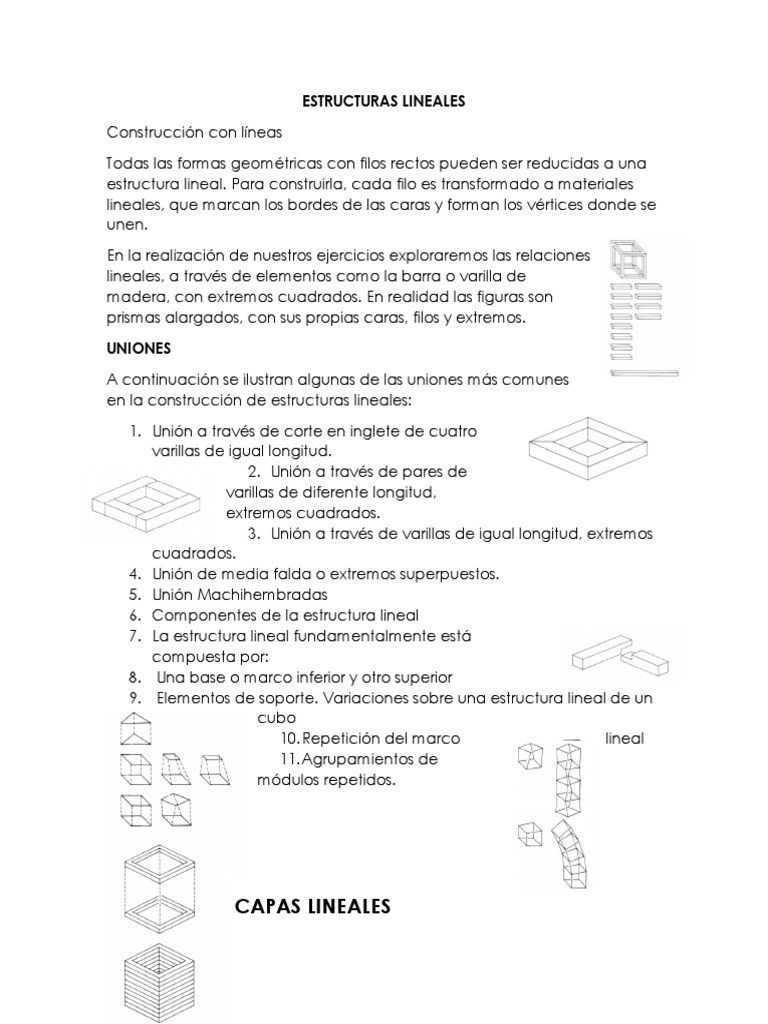 Estructuras Lineales en Arquitectura | PDF | Métodos y materiales de ...