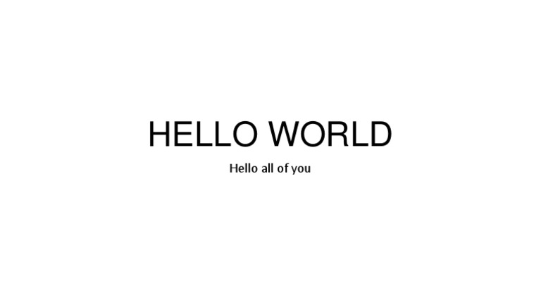 Hello | PDF