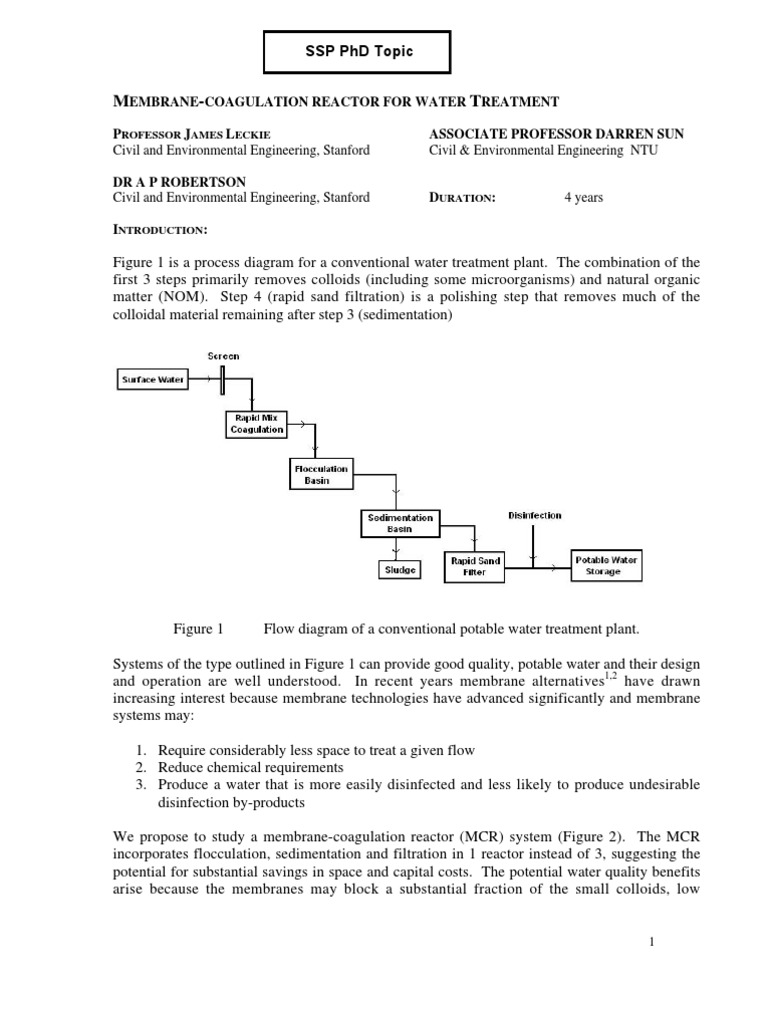 Flow Diagram of A Conventional Potable Water Treatment Plant | PDF ...