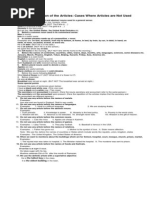 Rules for Omission of Articles | PDF | Noun | Subject (Grammar)