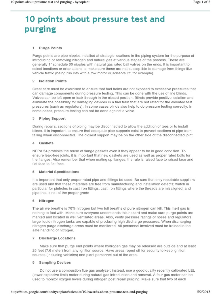 Purge Points Are Pipe Nipples Installed | PDF | Pipe (Fluid Conveyance ...