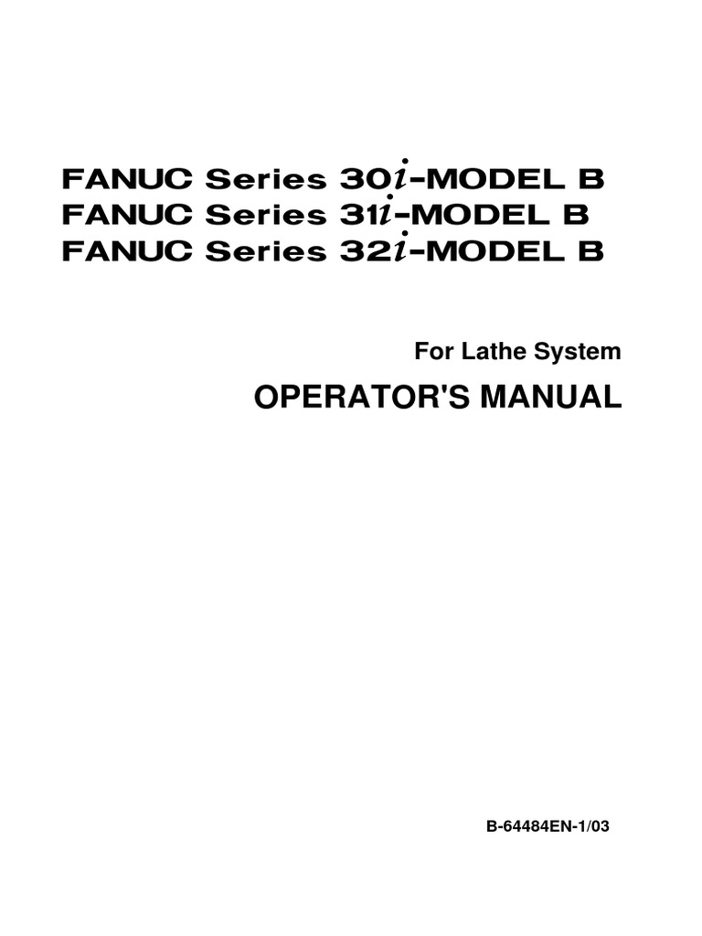 Operator's Manual | PDF | Numerical Control | High Voltage