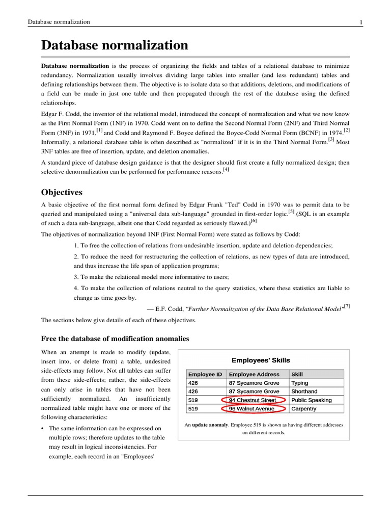 Sql Database Normalization Pdf Information Management Software