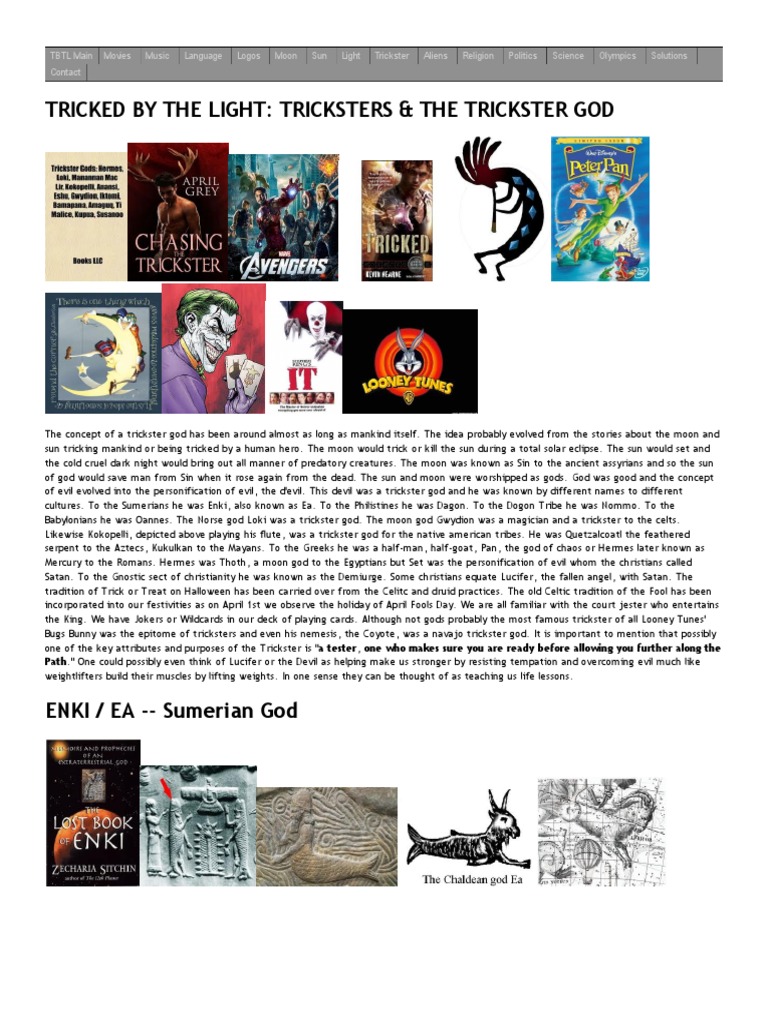 Tricksters and The Trickster God | PDF | The Beatles | Peter Pan