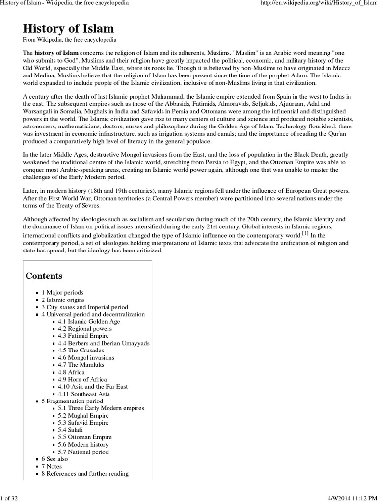 Islamic History Overview | PDF | Umar