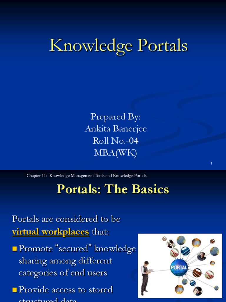 Knowledge Portals | PDF | Knowledge Management | Collaboration