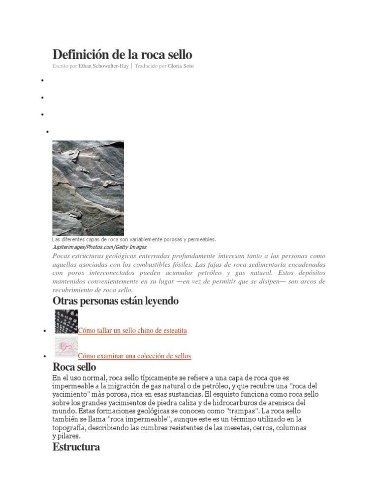 Definición de La Roca Sello | PDF