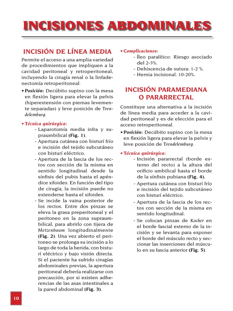 Incision Es Abdominal Es Pdf